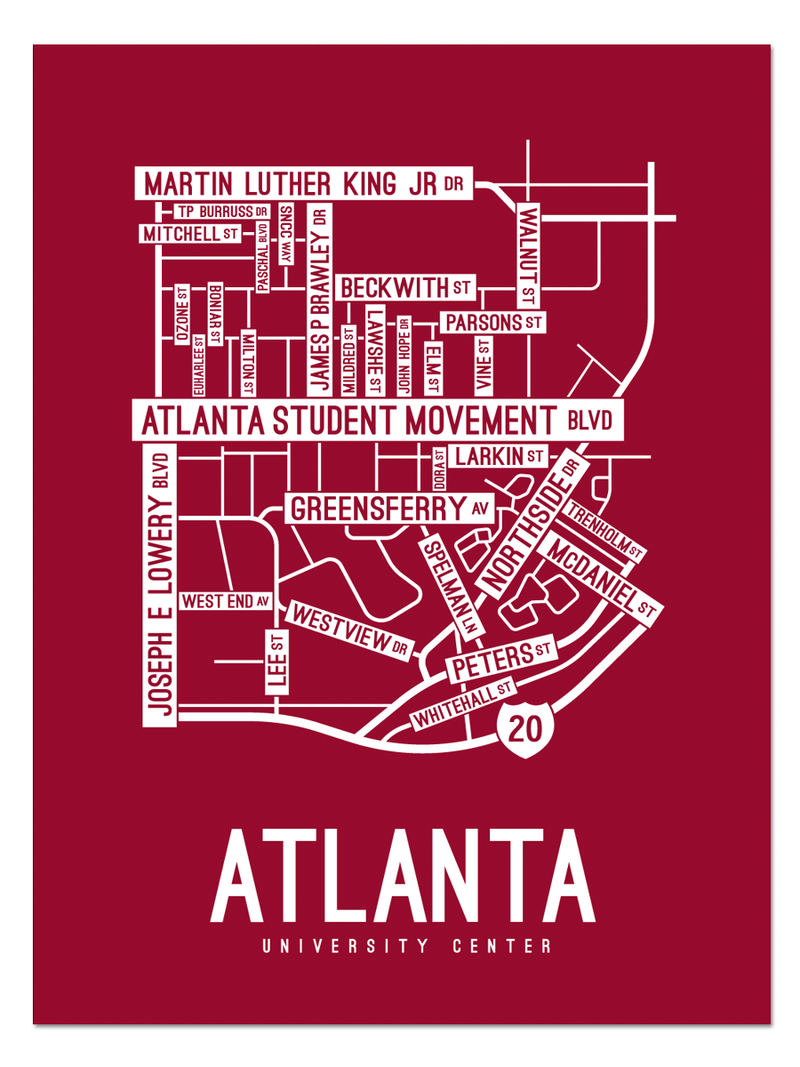 Atlanta, Georgia - School Street Posters