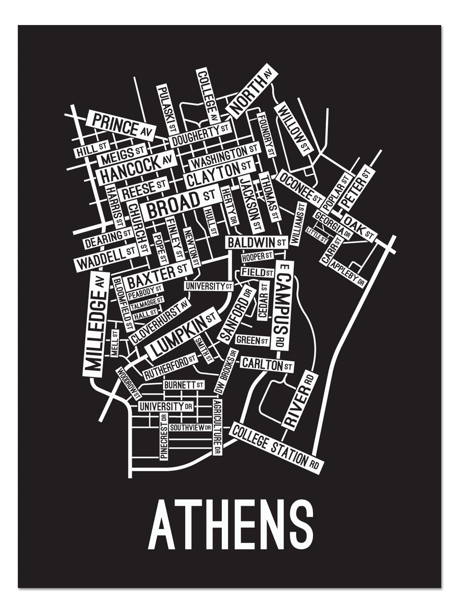Athens Georgia Map