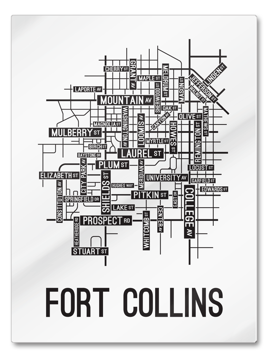 Colorado Map Fort Collins