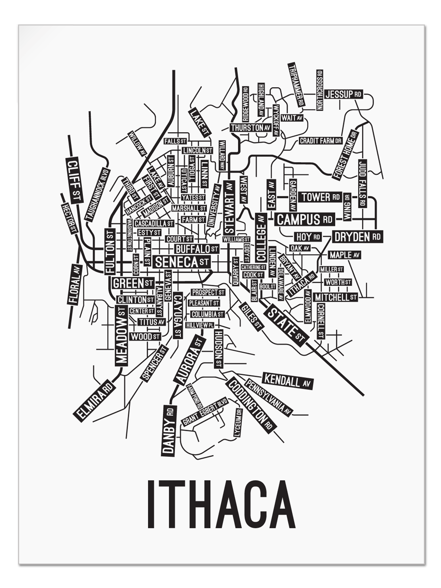 Ithaca Map Maps Of Ithaca Metro Area New York Marketmaps.com