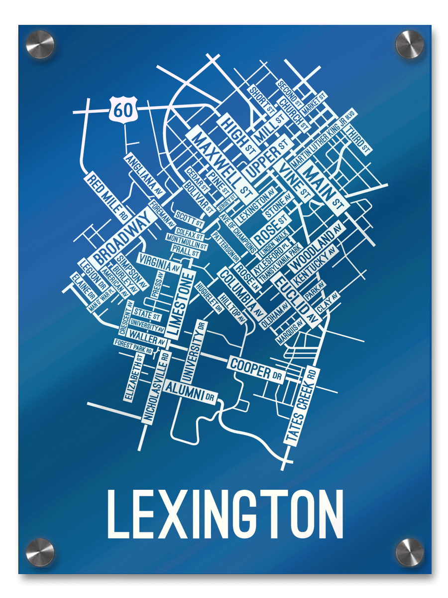 Lexington Kentucky Road Map