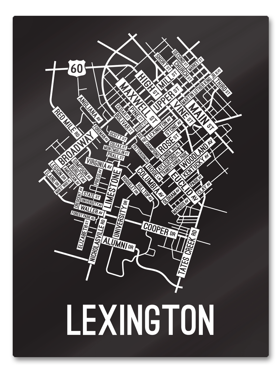 Lexington Ky Map Lexington Kentucky Map Stock Vector Images Alamy