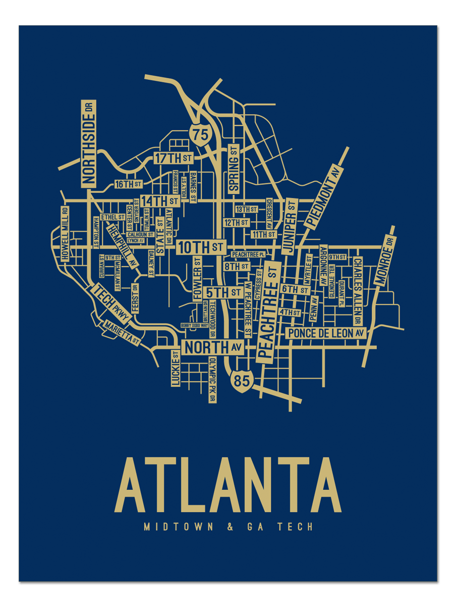 Midtown Atlanta Map