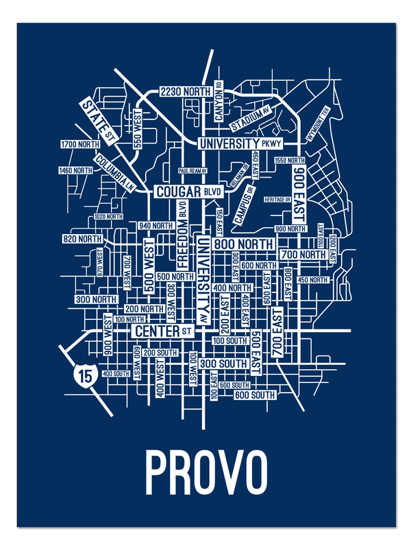 Provo, Utah - School Street Posters
