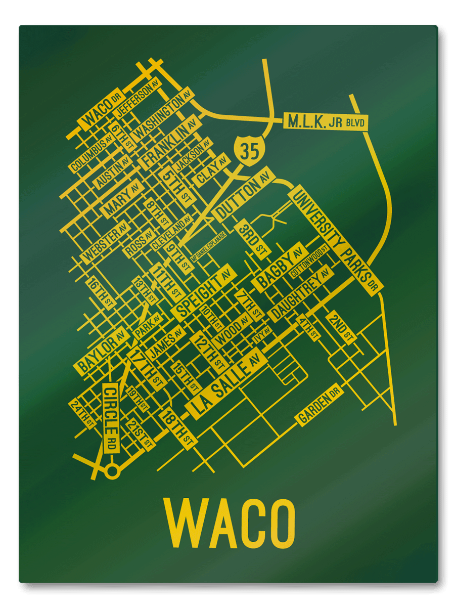 Mapa De Calles De Waco Para Imprimir