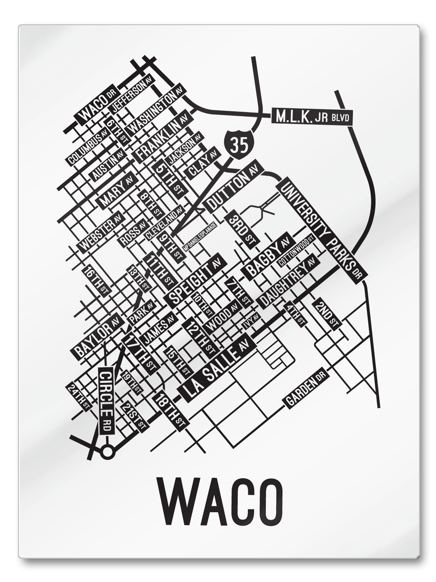 Mapa De Calles De Waco Para Imprimir