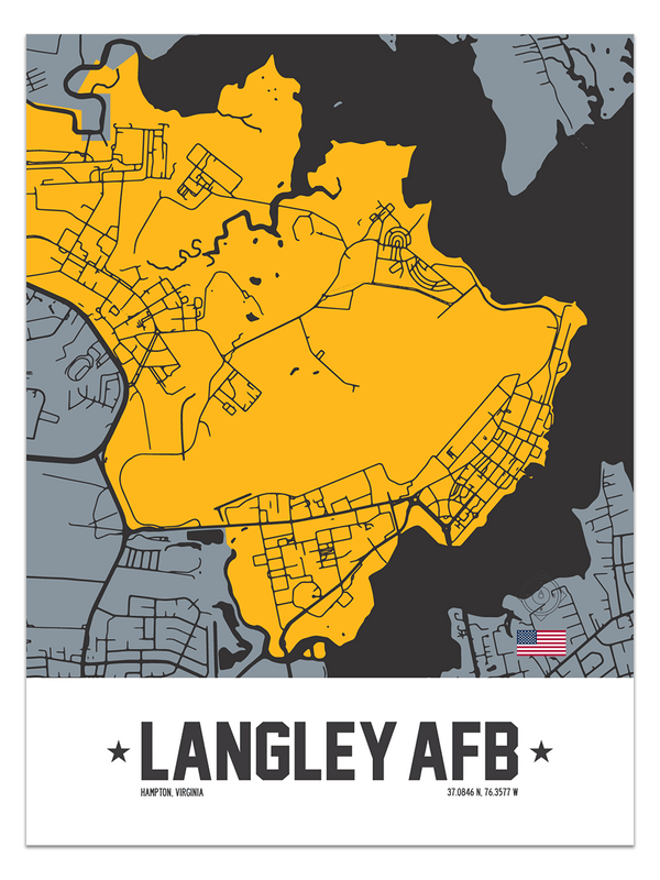 Langley Air Force Base, Hampton, Virginia - School Street Posters