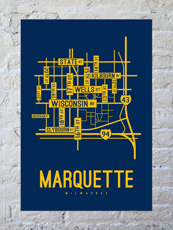 Milwaukee, Wisconsin - School Street Posters