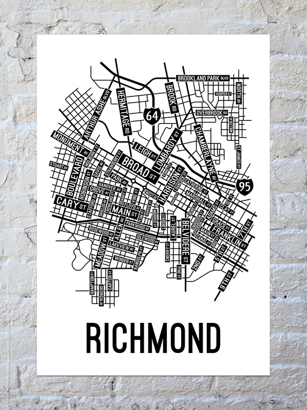 Richmond, Virginia - School Street Posters