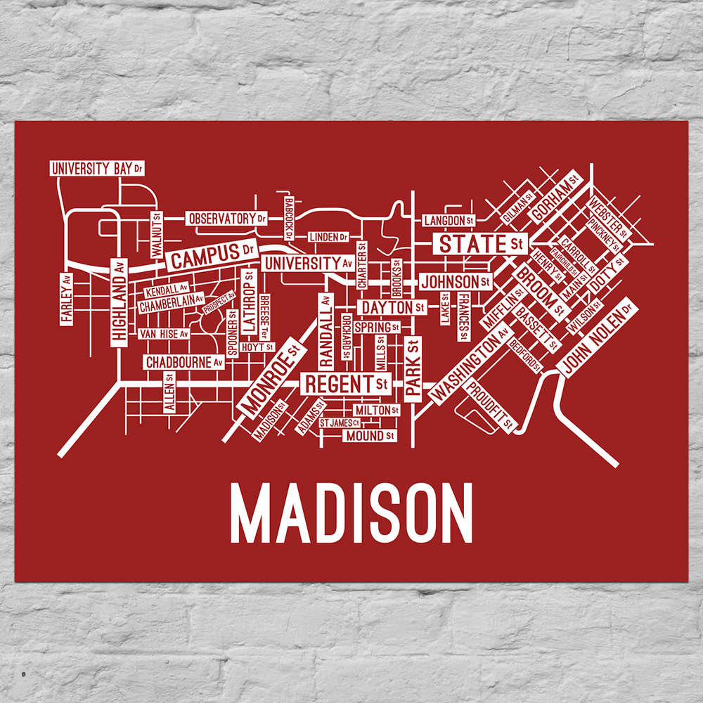 Madison, Wisconsin - School Street Posters